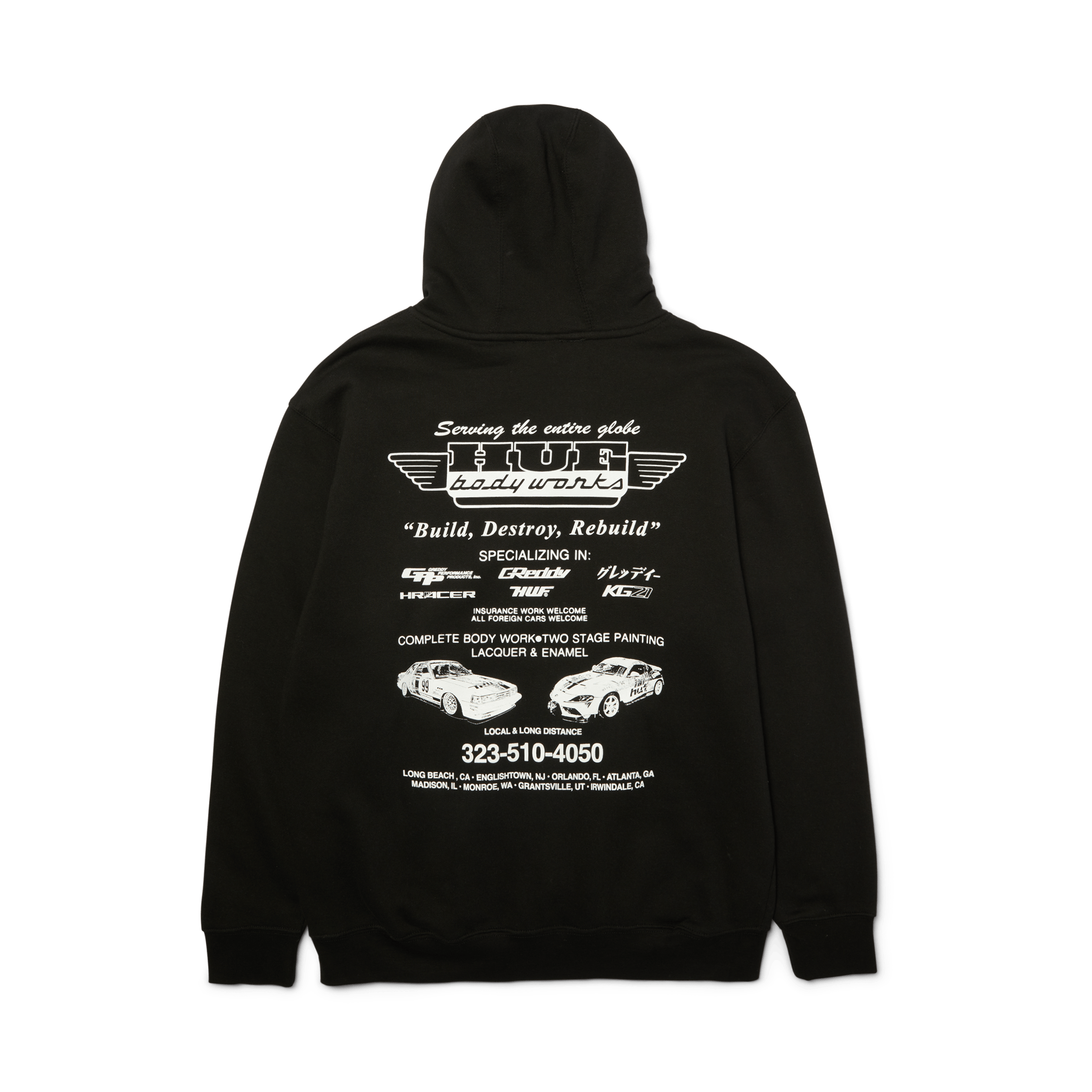 HUF x GReddy Body Works Pullover Hoodie – HUF WORLDWIDE UK