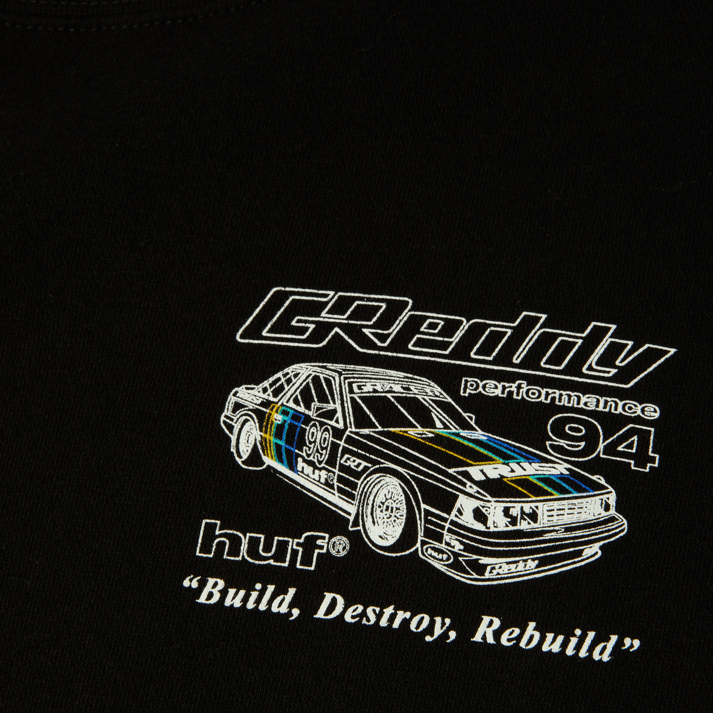 HUF x GReddy Retro Mod Crewneck Sweatshirt – HUF WORLDWIDE UK